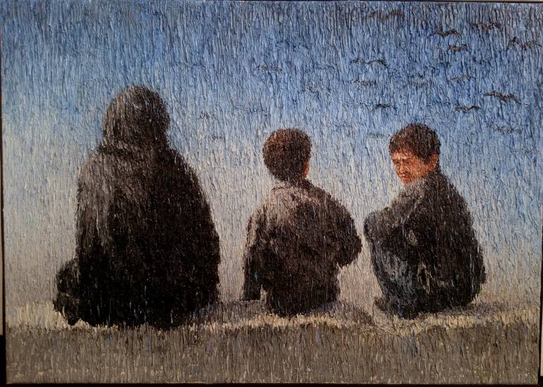 Untitled Painting by Akram Ati | Saatchi Art