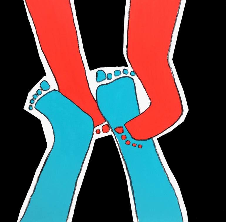 Footsie Painting by Alan Fears | Saatchi Art
