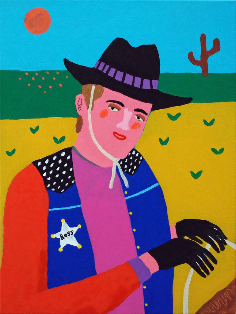 A New Sheriff in Town Painting by Alan Fears | Saatchi Art