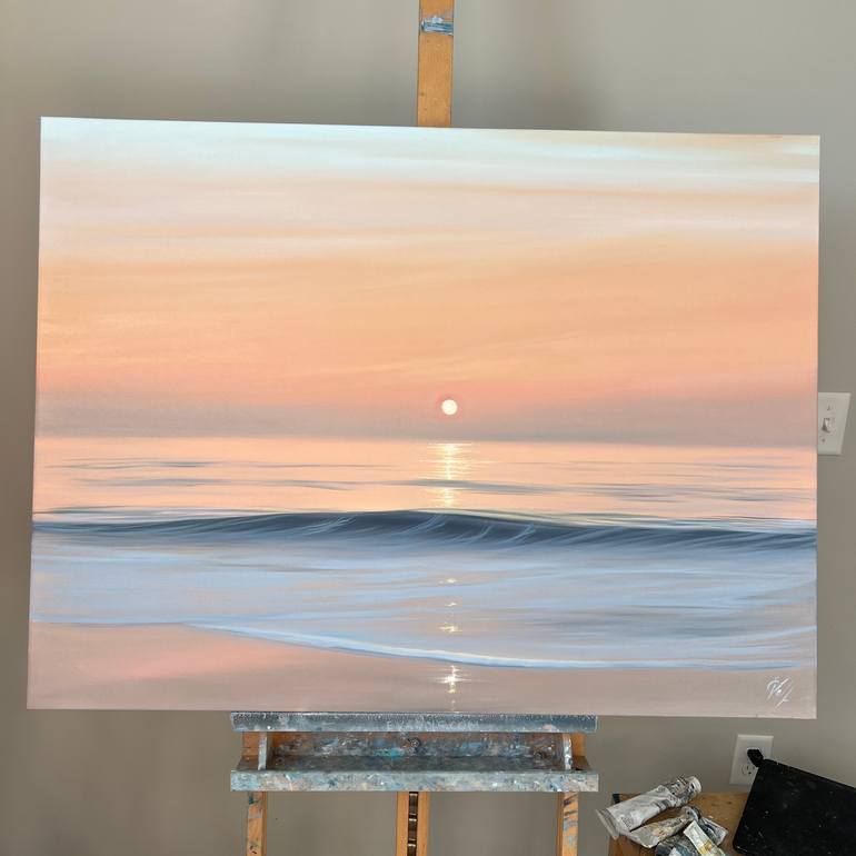 On The Shore Painting by Eva Volf | Saatchi Art