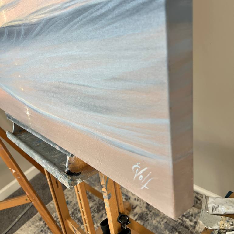 On The Shore Painting by Eva Volf | Saatchi Art