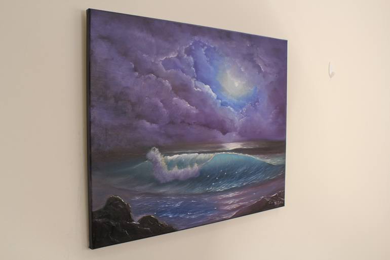 The Color of the Night Painting by Eva Volf | Saatchi Art
