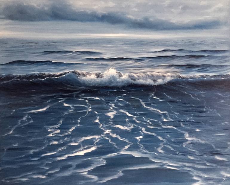 Your Wave is Coming Painting by Eva Volf | Saatchi Art