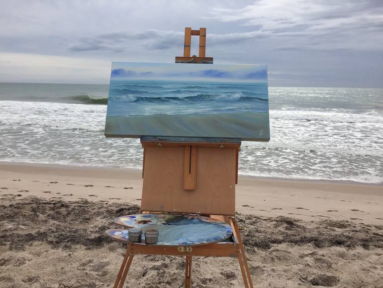 Storytelling of the Ocean Painting by Eva Volf | Saatchi Art