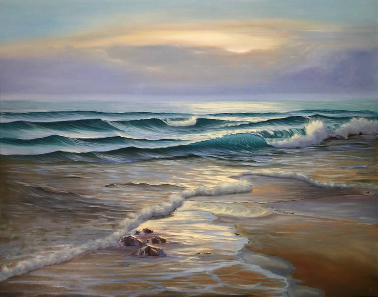 Awakening Painting by Eva Volf | Saatchi Art