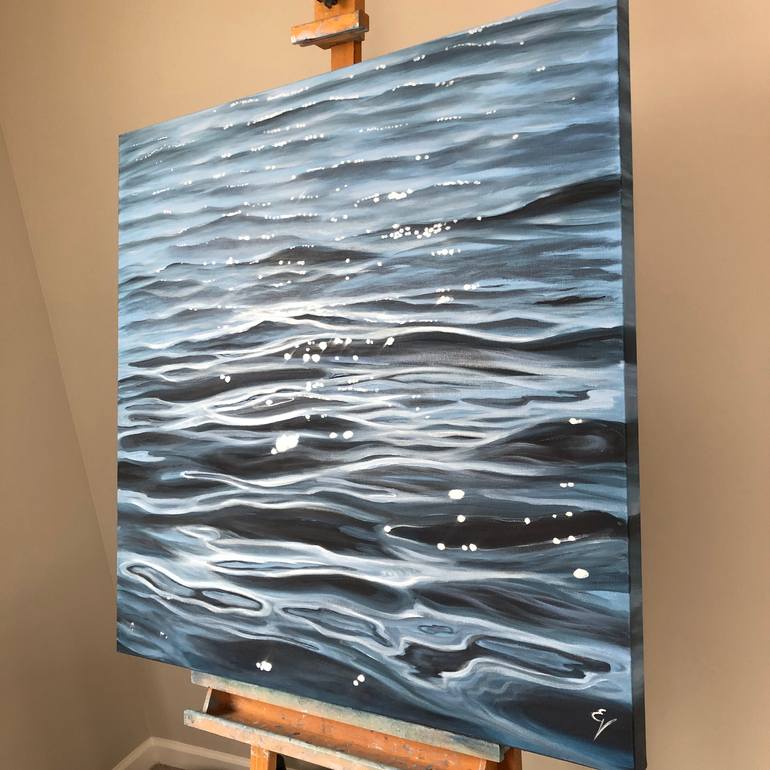 The Flow Diptych Painting by Eva Volf | Saatchi Art