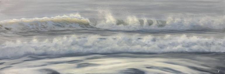 Atlantic Surf Painting by Eva Volf | Saatchi Art