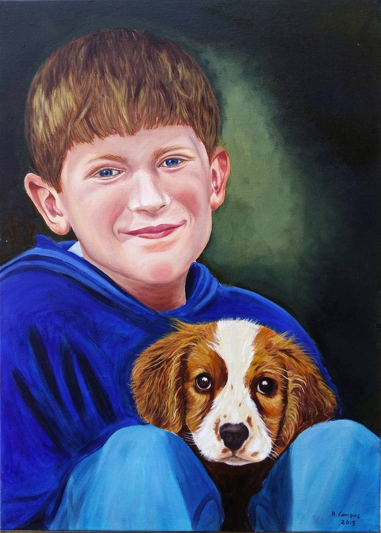 INSEPARABLE Painting by MARTHA CAMPOS-PEREZ | Saatchi Art