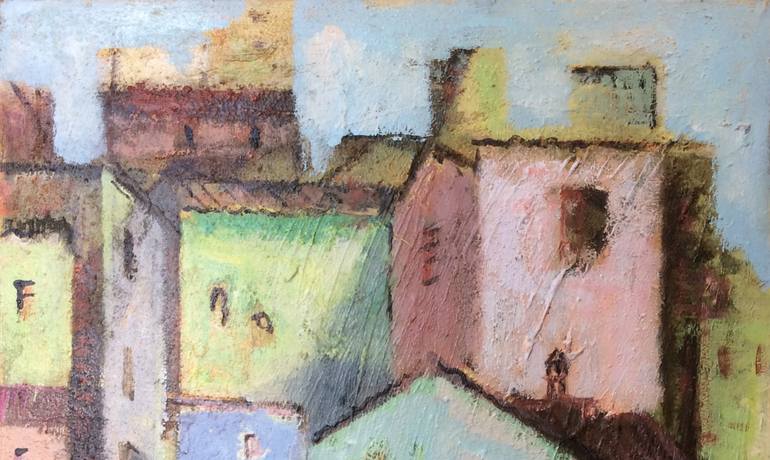 Urban forms Painting by Anibal Riverol | Saatchi Art