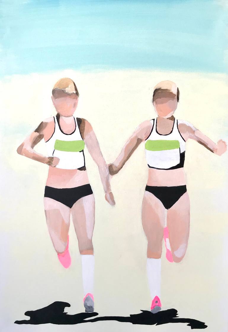 Marathon Painting by Susanne Boehm | Saatchi Art
