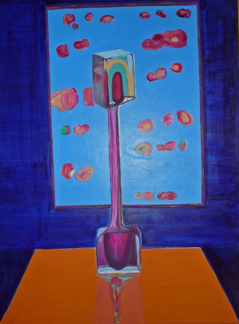 Head in the Clouds Painting by Eva-Lynn Loy | Saatchi Art