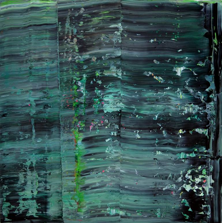Emerald Obsidian Painting by Leo Loritz | Saatchi Art