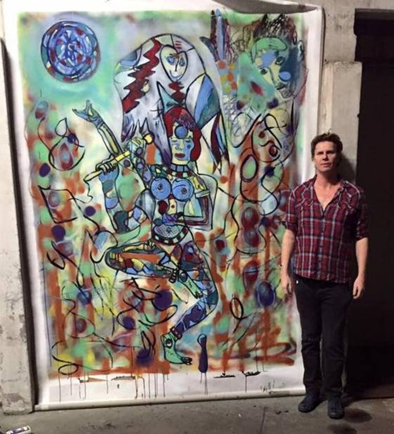 Free John I'm Only Dancing Painting by Simon Pritchard | Saatchi Art