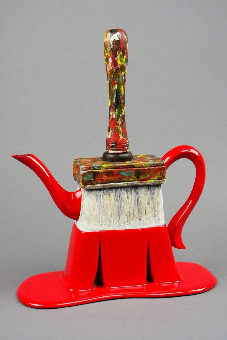 Paintbrush I Teapot Sculpture by Milo Mirabelli | Saatchi Art