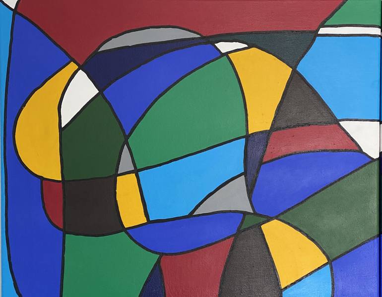 everything pulls together 1st, Top left corner Painting by Ivo Oranje ...