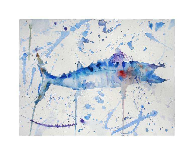 Wahoo,Watercolor on paper Painting by Dennis Boyce | Saatchi Art