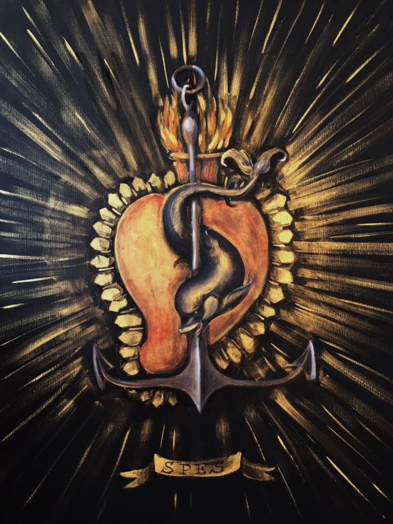 Spes (The Hope) - Seven virtues series Painting by Alina Gordienko ...