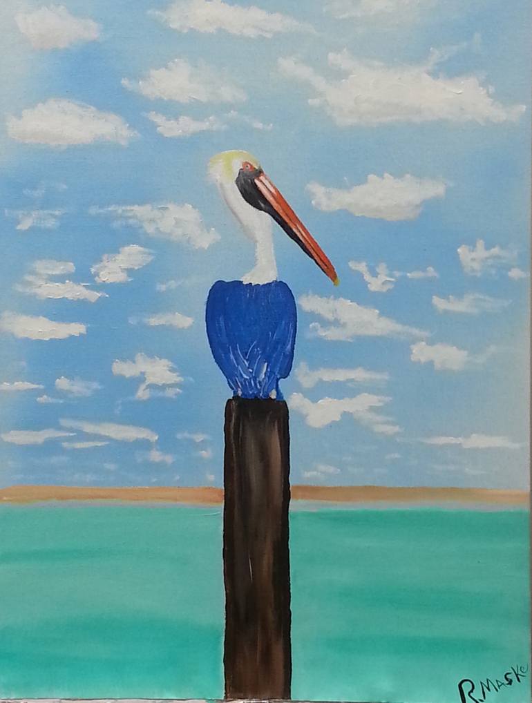 The Fishing Pole Painting by Randy Maske | Saatchi Art