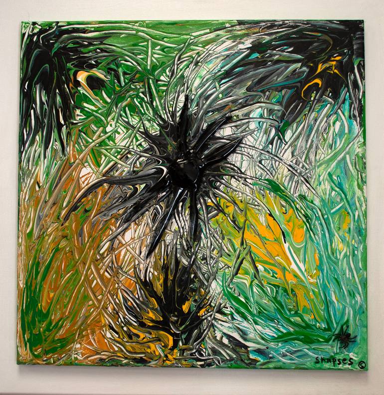 Araignées dans le jardin Painting by Joel Shapses | Saatchi Art