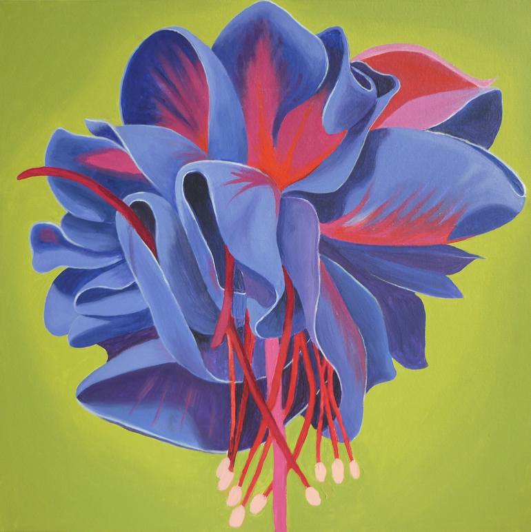 Fuchsia Painting by Jill Bryson | Saatchi Art