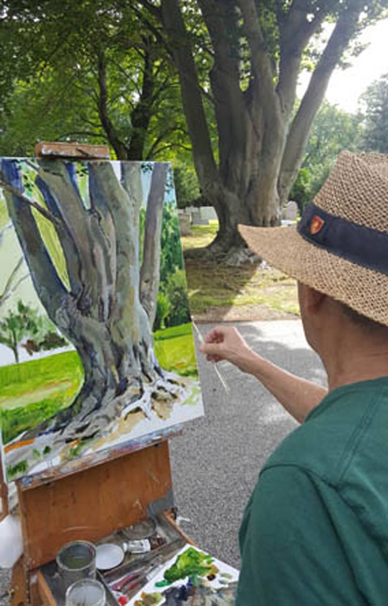 COPPER BEECH Painting by ERIC HALL PAINTINGS | Saatchi Art