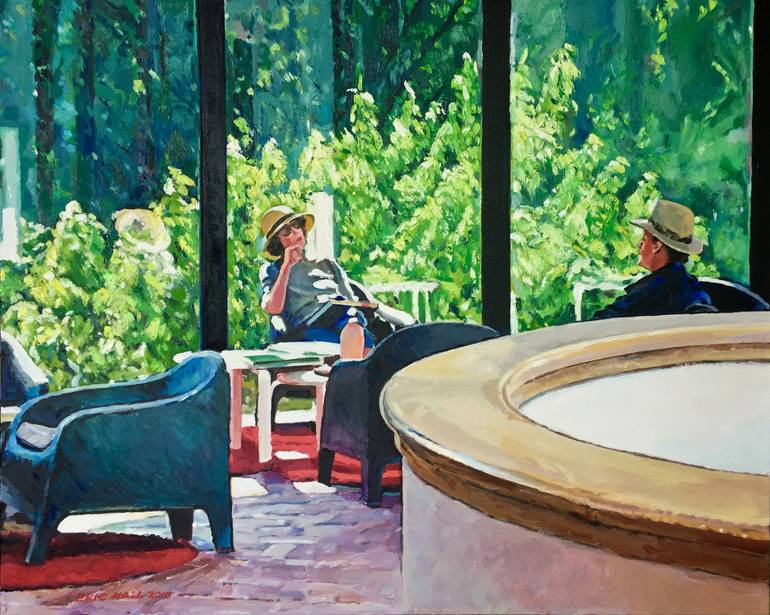 Art of Conversation Painting by ERIC HALL PAINTINGS | Saatchi Art