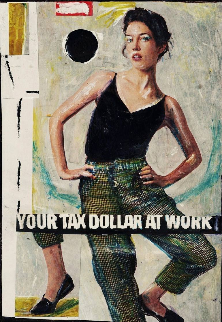 Your tax dollar at work Drawing by Gianfranco Ferlazzo | Saatchi Art