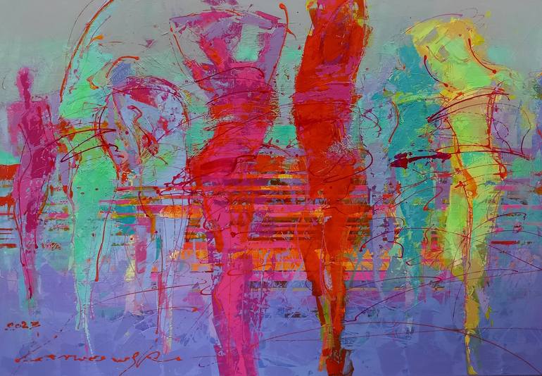 Bathing woman Painting by Antoni Karwowski | Saatchi Art