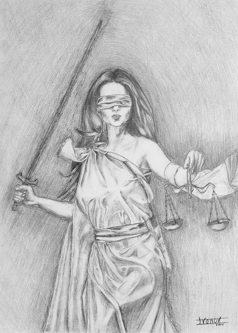 Themis Drawing by Alexander Ivanov | Saatchi Art