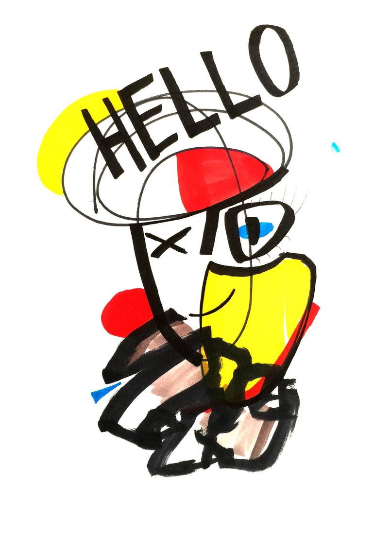 Hello Drawing by Milana Juventa | Saatchi Art