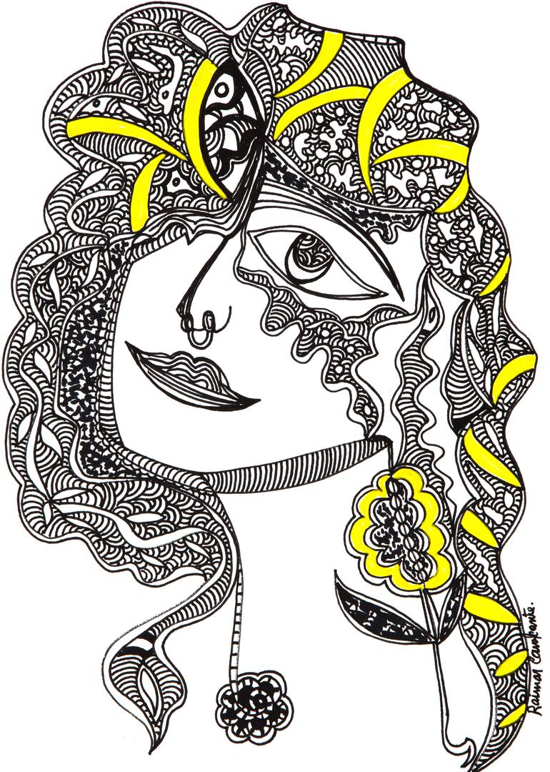 Snake Goddess Drawing by Raimar Cavalcante | Saatchi Art