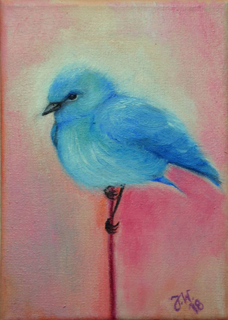 'The watch - in pink' Painting by Justine Woycicka | Saatchi Art