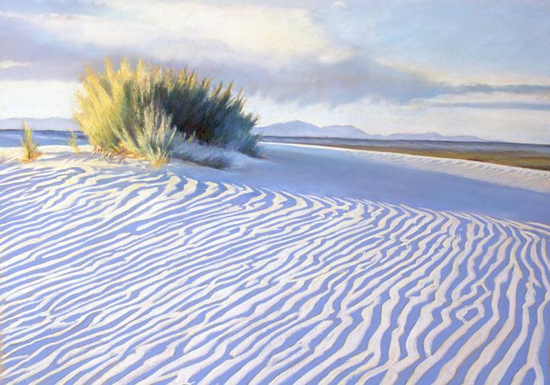 White Sands at Sunset Drawing by Angela Manno | Saatchi Art