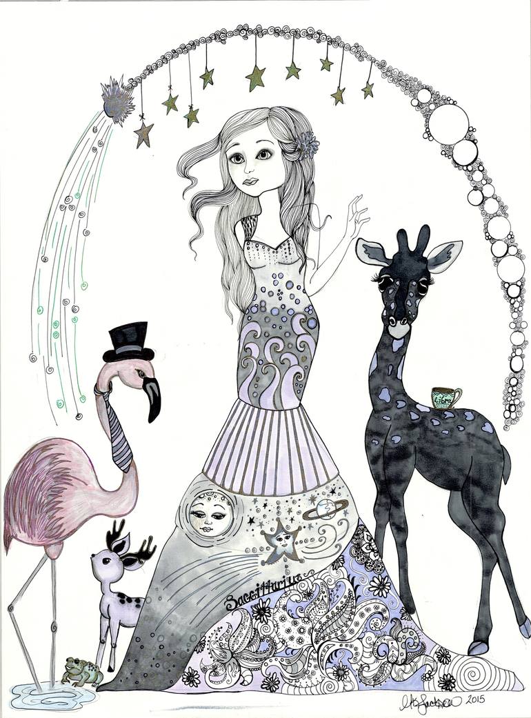 Saggi The Maggi Drawing by Mk Jackson | Saatchi Art