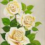 White Roses II Painting by Carol Sabo | Saatchi Art