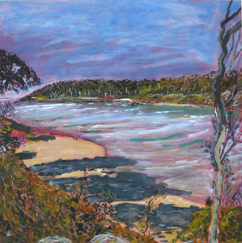Pambula River Mouth Painting by Tony Hull | Saatchi Art