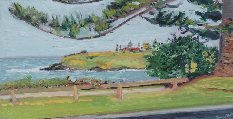 The Headland, Kendall's Beach Kiama Painting by Tony Hull | Saatchi Art