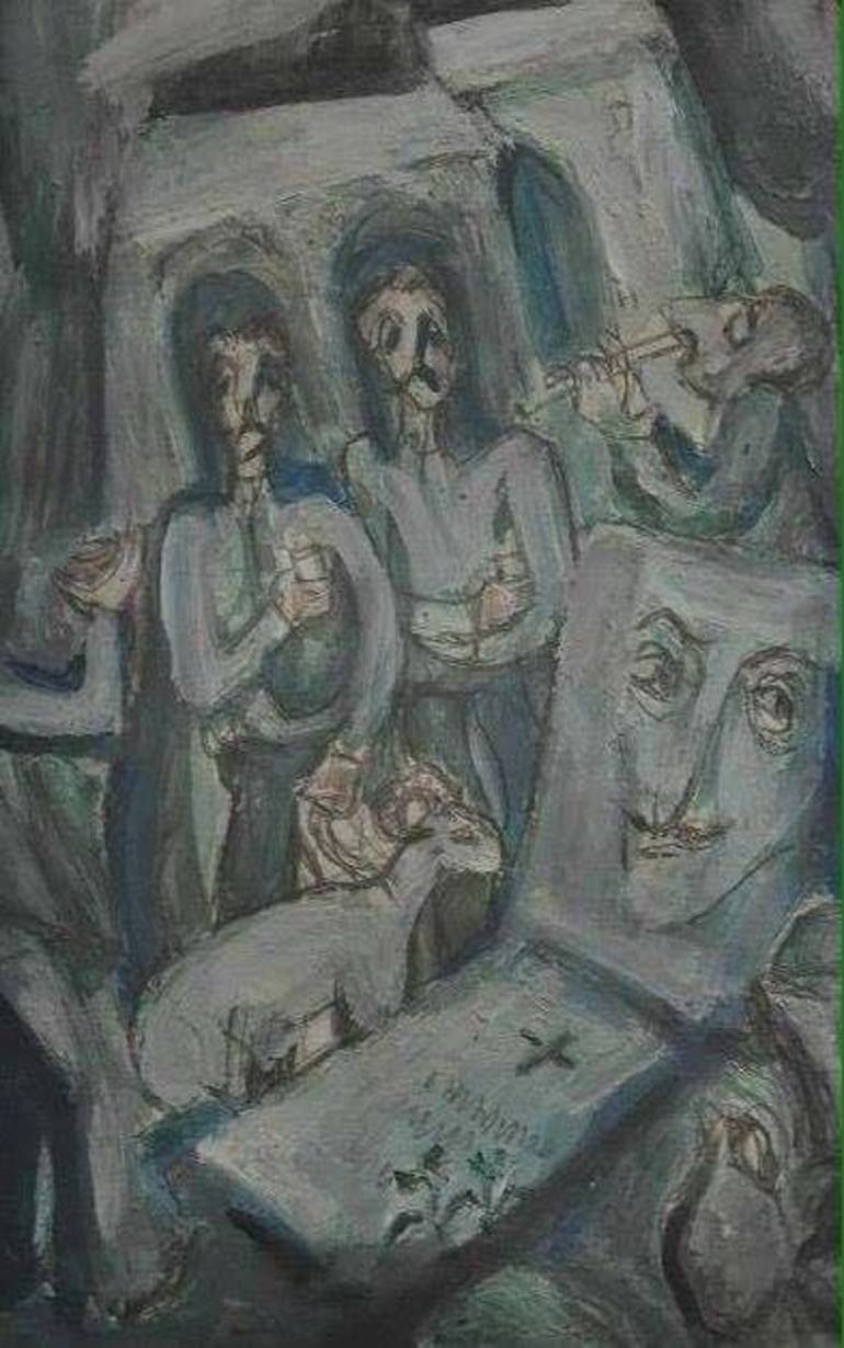 art is dead Painting by archil menabde | Saatchi Art