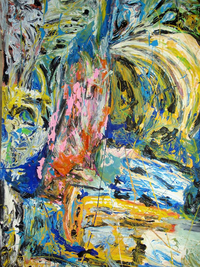 Commotion Painting by Katrine Marrash | Saatchi Art