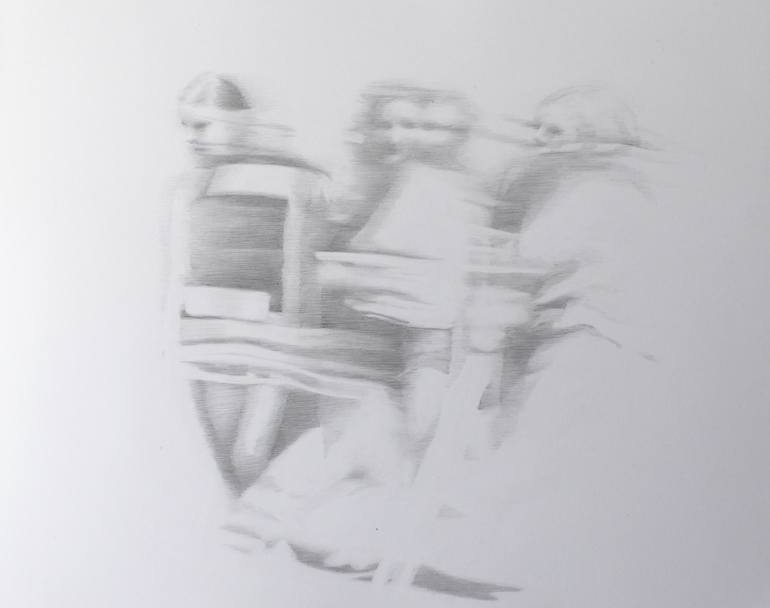 Quantum drawing Drawing by Robert Schmid | Saatchi Art