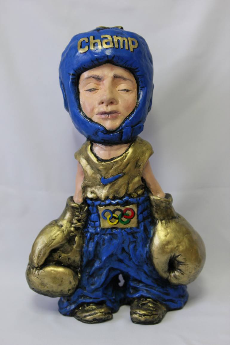 Boxing spirit Sculpture by Mikhail Markin | Saatchi Art