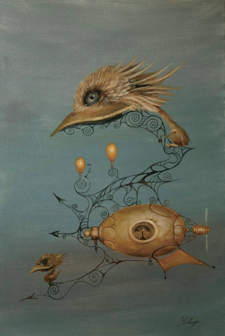 CloudSeeker Painting by Ed Schaap | Saatchi Art