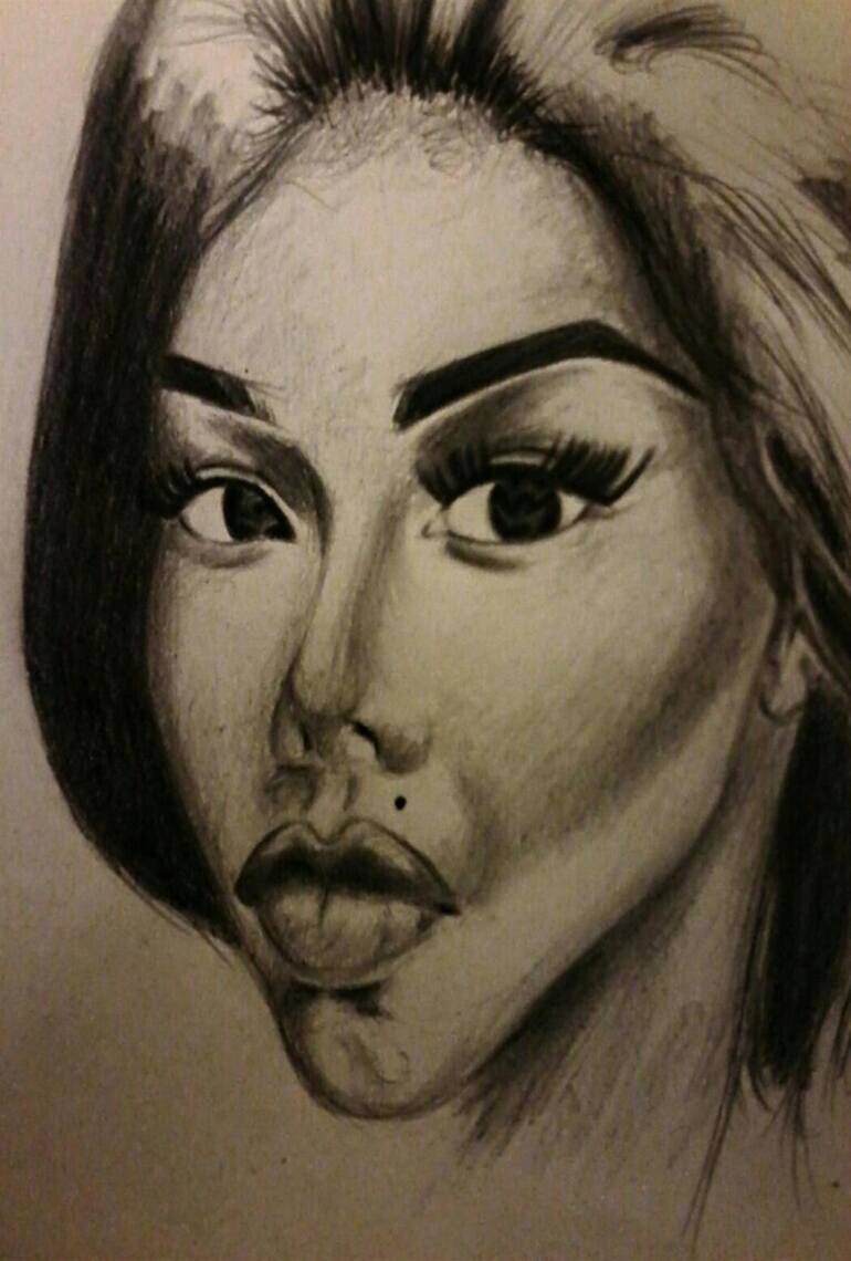LIL KIM THE LEGEND Drawing by Daniel Ware | Saatchi Art