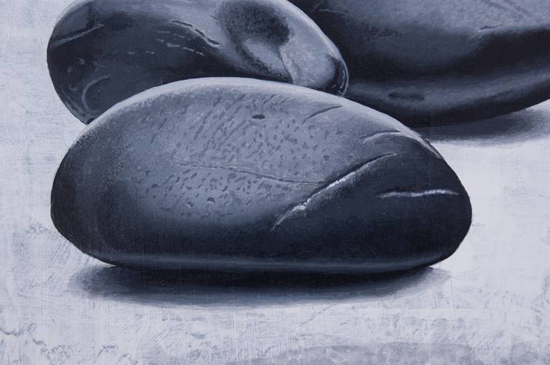 Black Basalt Painting by Dietrich Moravec | Saatchi Art