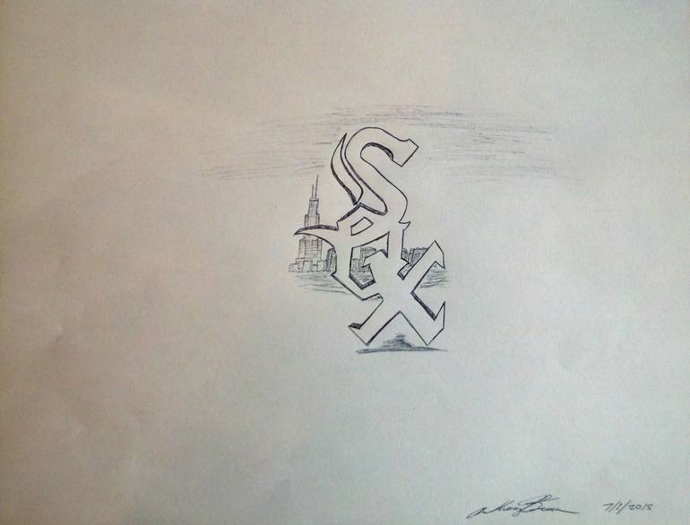 Sox Drawing by Anthony Brown | Saatchi Art
