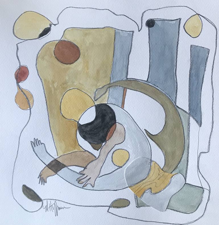 Curled Up Drawing by Melinda Hoffman | Saatchi Art