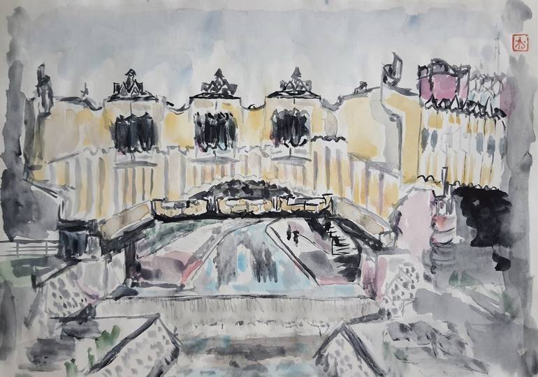 Hotel Vrbak Painting by Nedzad Nedzo Durakovic | Saatchi Art