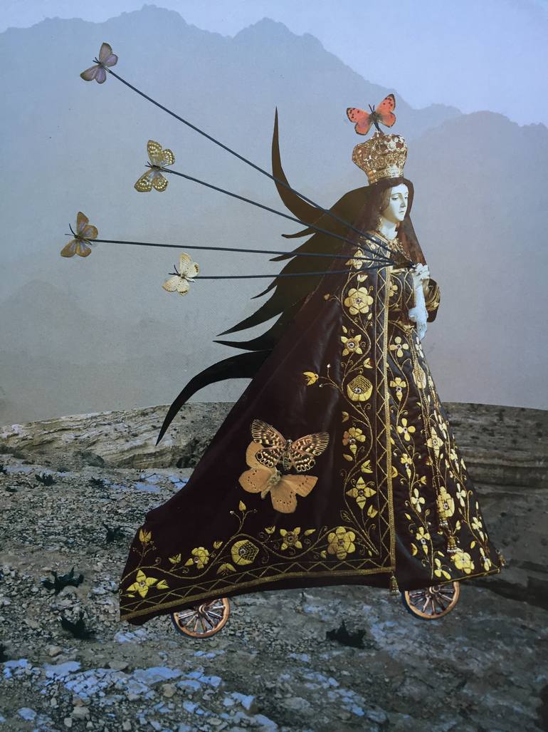 Our Lady of the Sorrows Collage by Joan Hall | Saatchi Art