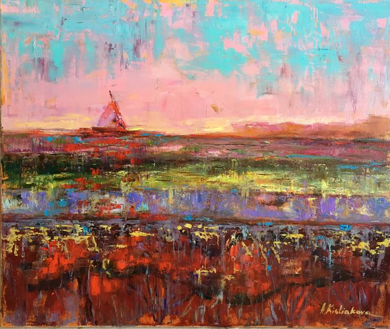 The different sea. Painting by Alla Kyslyakova | Saatchi Art