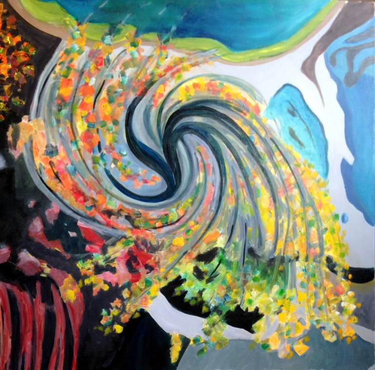 Peacock Cyclone Painting by Michael Thompson | Saatchi Art